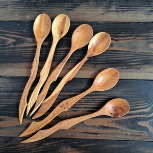 Juniper Spoon for Kitchen Wooden Kitchen Utensils Rustic Juniper Wood ...