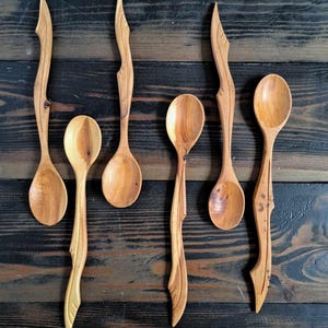 Juniper Spoon for Kitchen Wooden Kitchen Utensils Rustic Juniper Wood ...