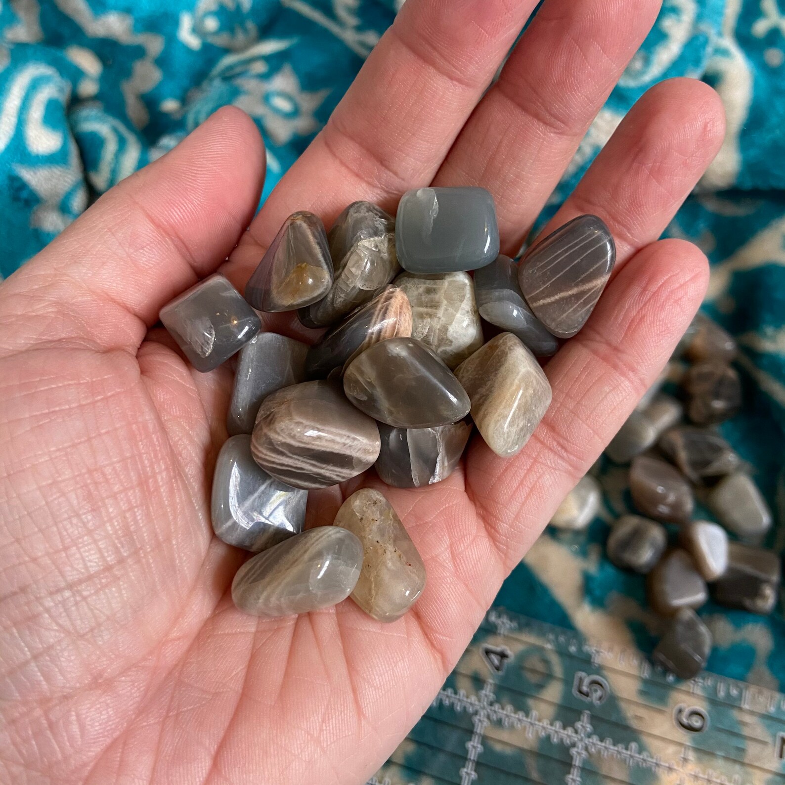 Black Brown Moonstone - Small Tumblestone - Etsy UK
