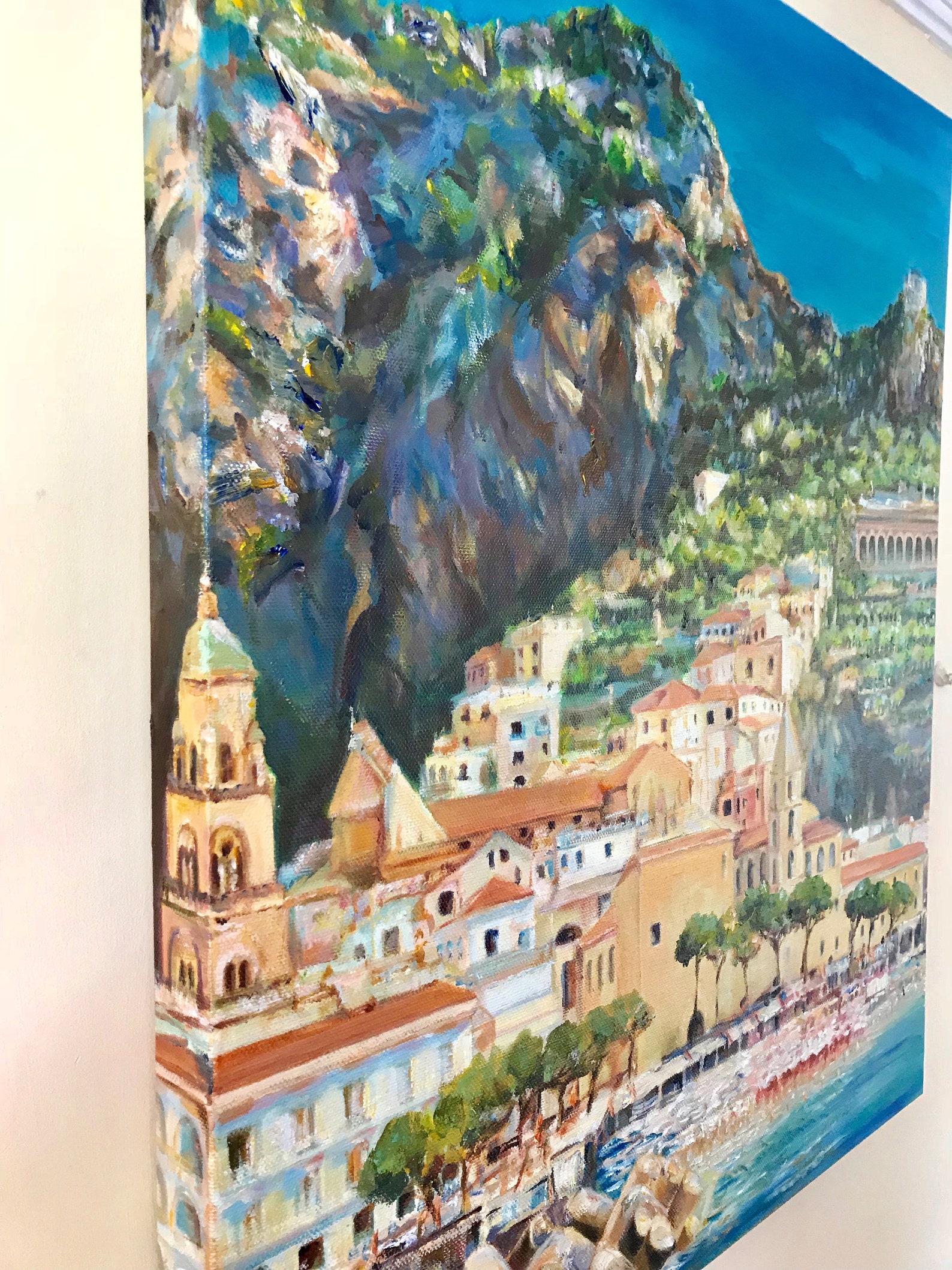 Amalfi Coast/mediterranea Coast/original Painting/seaside/coastview ...