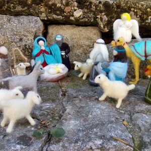 Needle Felted Nativity Set ,nativity-waldorf,felted FULL Nativity Set ...