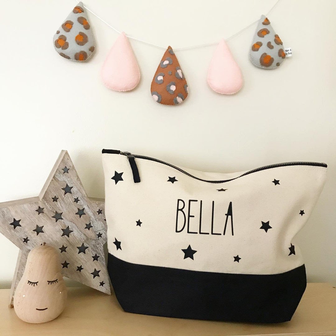Personalised Star Bag, Custom Zip Storage, Crafty Cath's - Etsy UK
