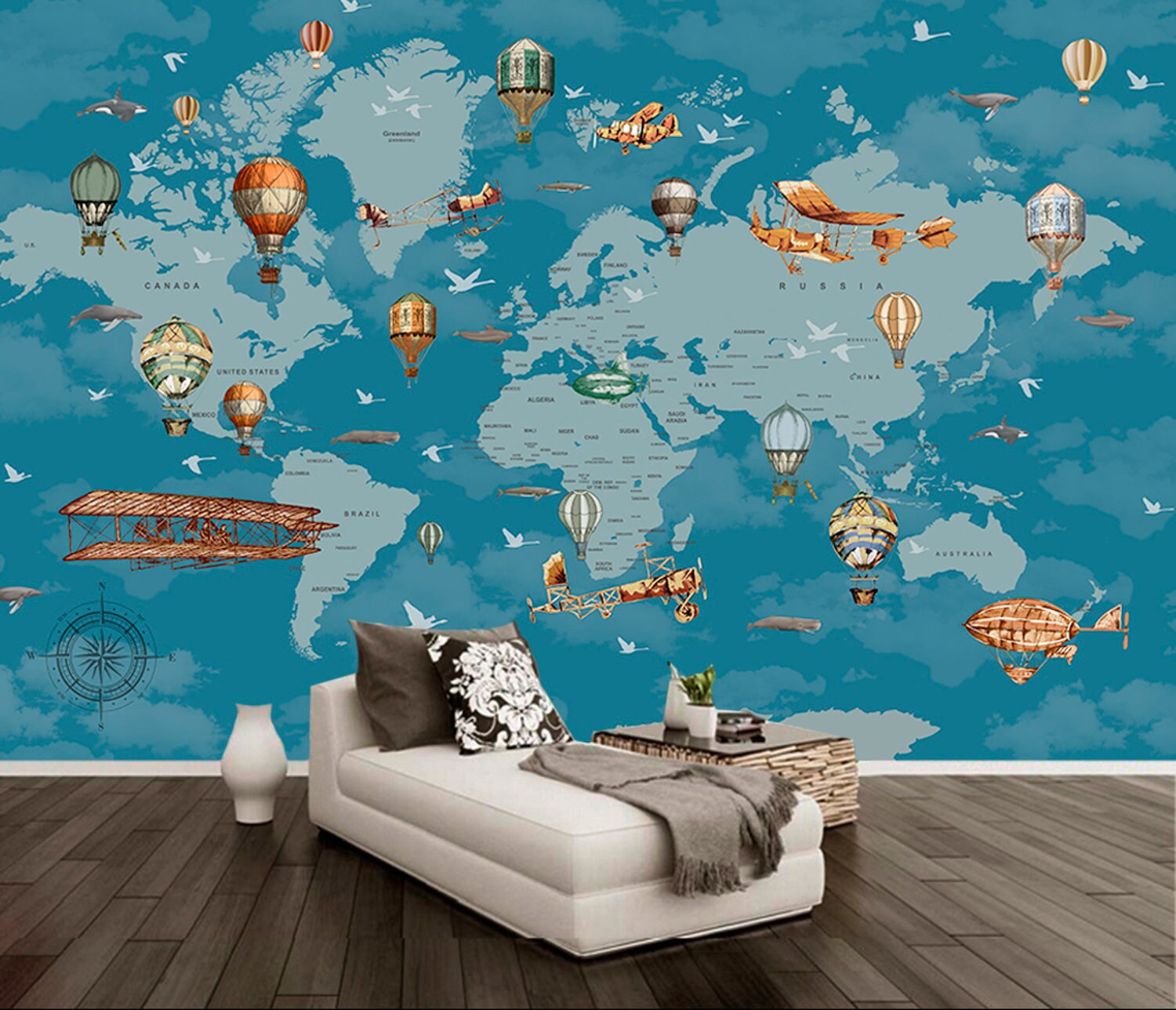 Mapa Mundi En Espanol Murales Posters Pared Mapa Mural Del Mundo Images