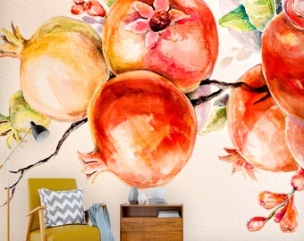 Fruit Wallpaper Kitchen - Etsy