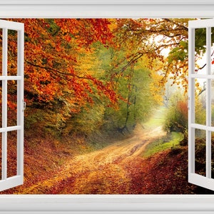 Autumn Stickers, Fall Stickers Window Decals Large Wall Decals With ...