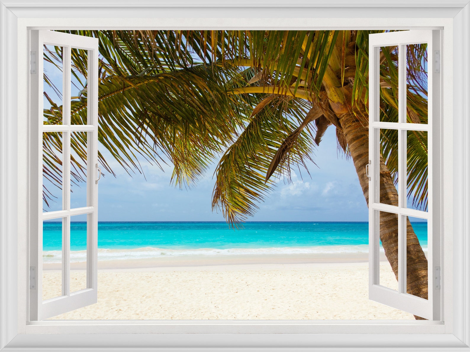 Window Decals With Ocean Prints Large Wall Decals Beach | Etsy