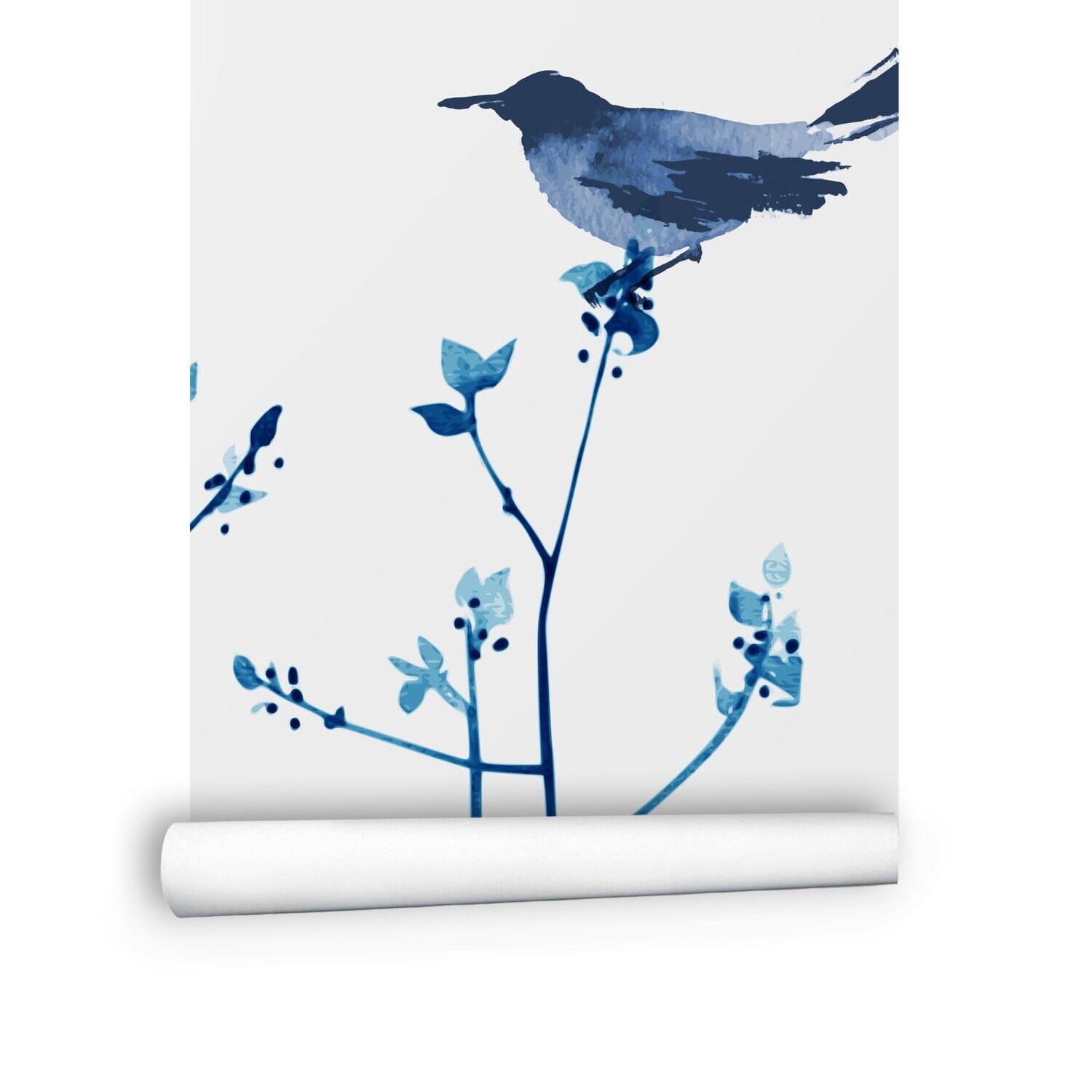 Blue Birds Self-Adhesive Wall Mural Blue Tree Branch - Etsy.de