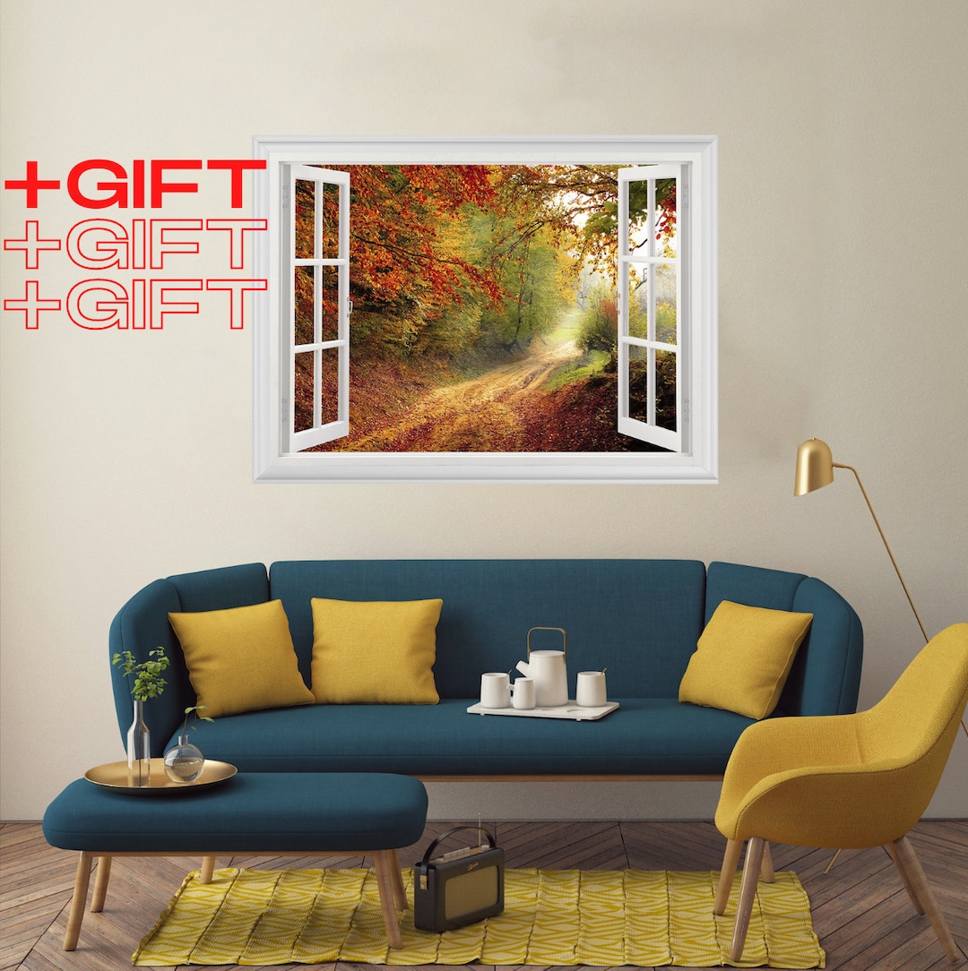 Autumn Stickers, Fall Stickers Window Decals Large Wall Decals With ...