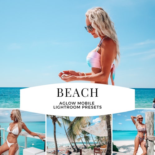 TROPICAL AGLOW Mobile Lightroom Preset Beach Presets - Etsy