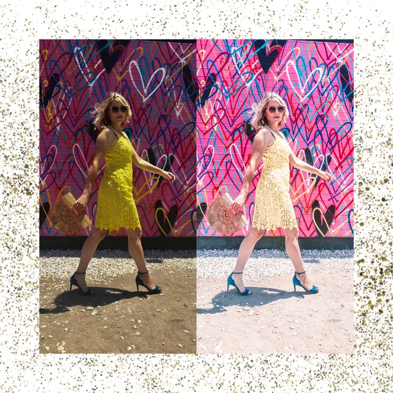 PINK CONFETTI Mobile Lightroom Preset , Photo Filters, Instagram ...