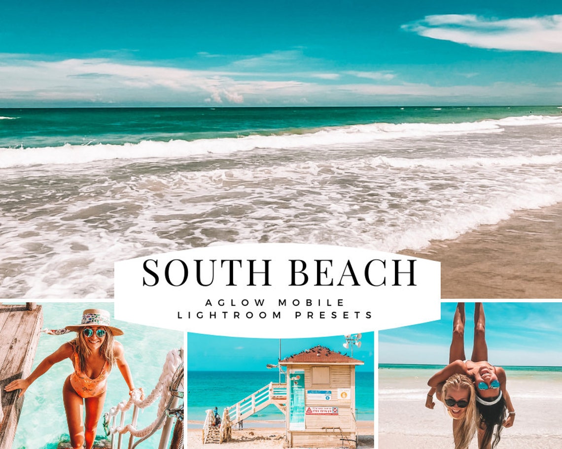 4 Mobile Lightroom Presets SPRING BREAK Bundle AGLOW | Etsy