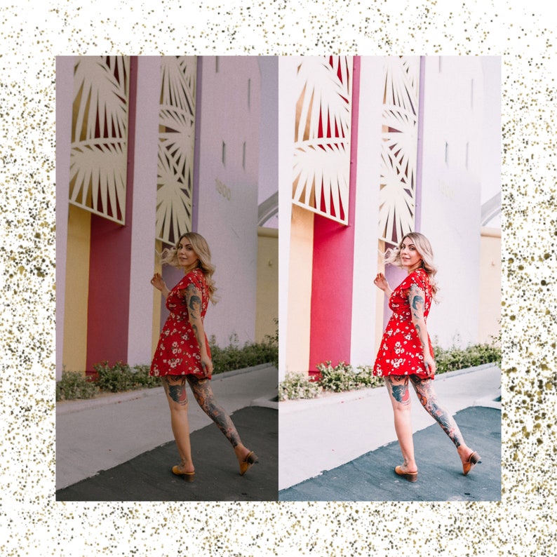 PINK CONFETTI Mobile Lightroom Preset , Photo Filters, Instagram ...