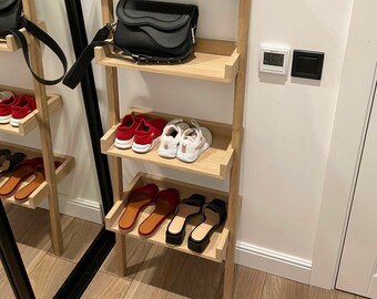 Wooden Ladder Shoe Rack - Etsy