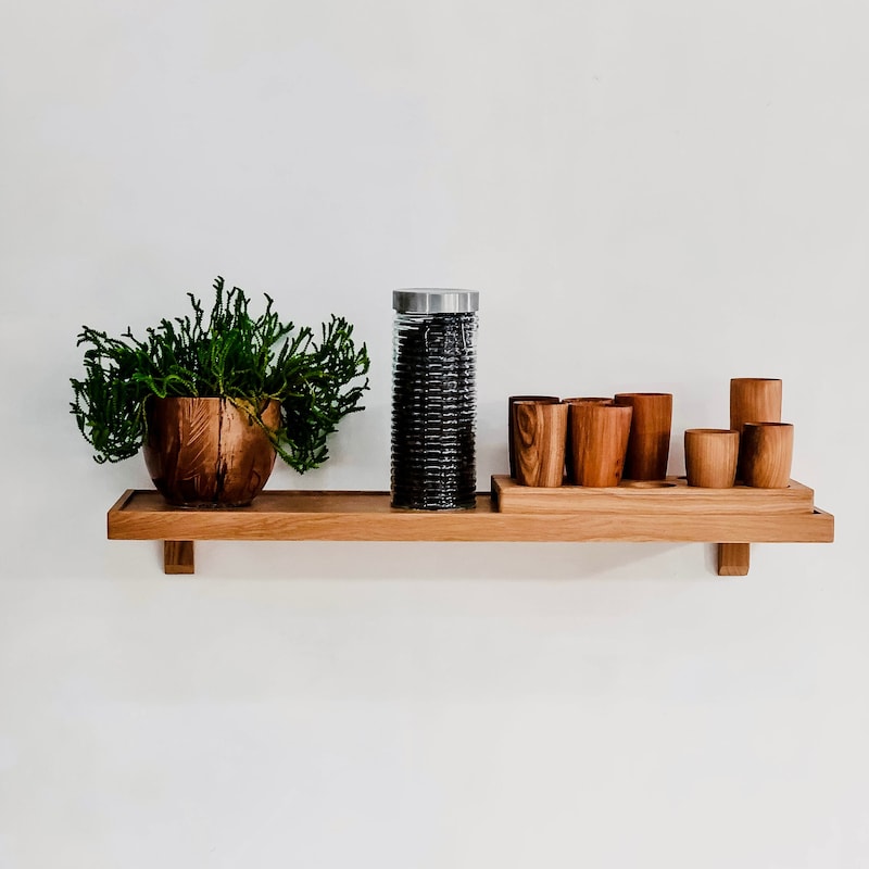 Natural Wood Shelf - Etsy