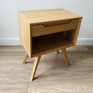 Wood Nightstand, Nursery Unique Night Stand, Bedside Table With Drawer ...