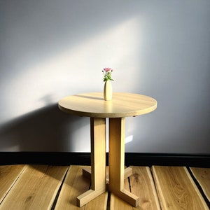 Small Custom Kitchen Table, Handmade Natural Solid Wood Oak Dining ...