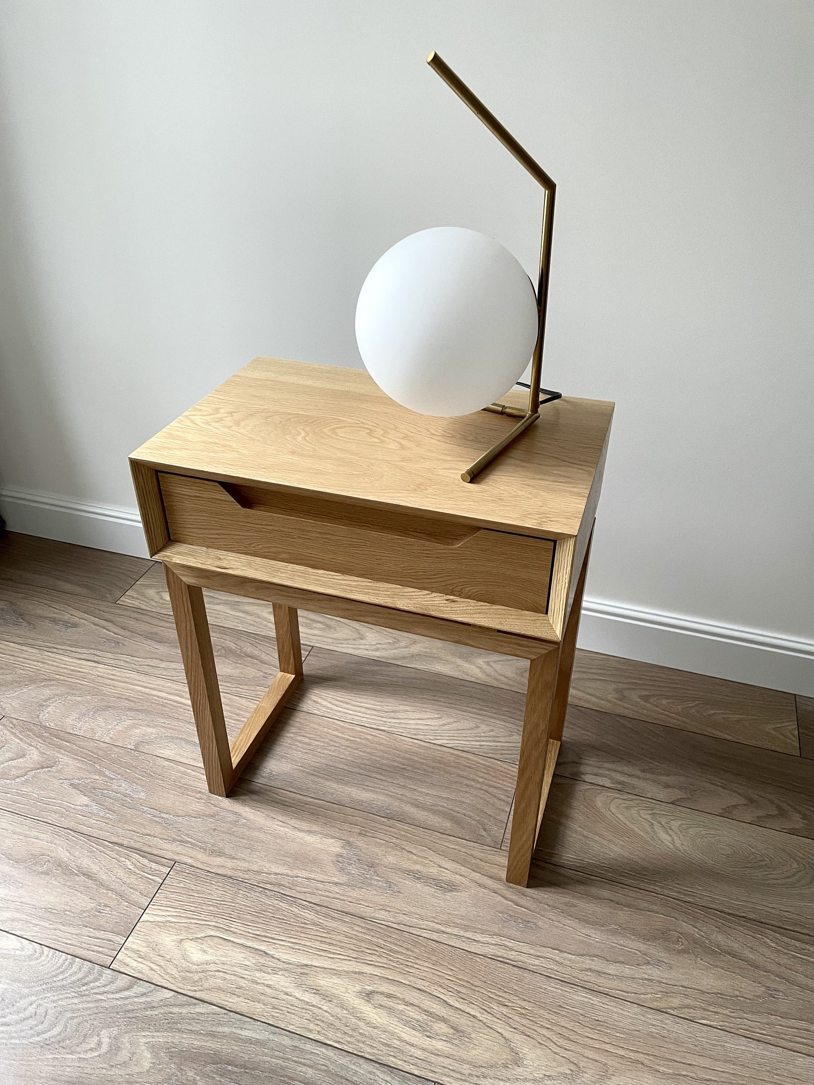 Wood Nightstand Narrow Nightstand Bedside Table With Drawer - Etsy