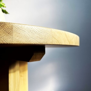 Small Custom Kitchen Table, Handmade Natural Solid Wood Oak Dining ...