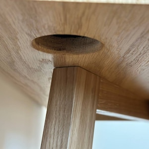 Small Solid Oak Wood Desk With Drawers, Modern Desk, Home Office Custom ...