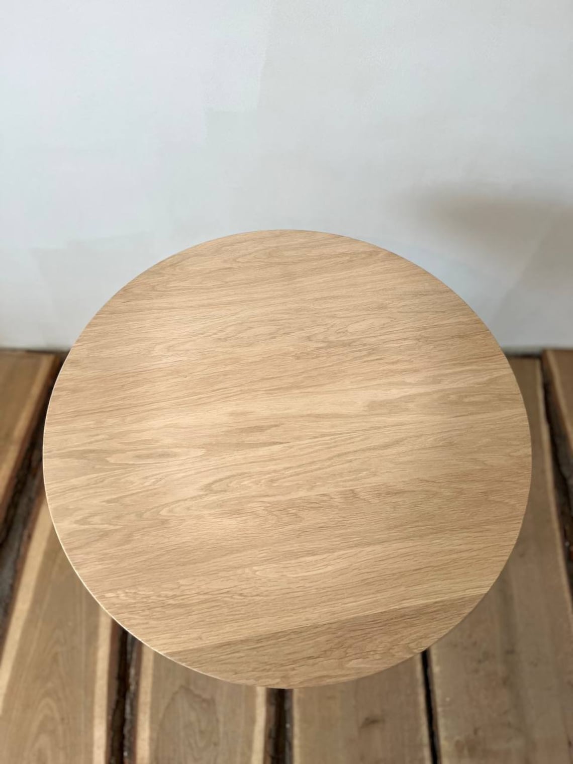 Round Solid Wood White Oak Dining Table Reclaimed Dining Room - Etsy