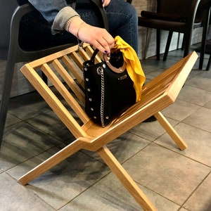 Wood Bag Stand, Bag Place, Bag Holder, Entryway Furniture - Etsy