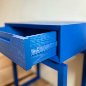 Oak Colorful Nightstand Set of 2, Handpainted Nightstand, Modern ...