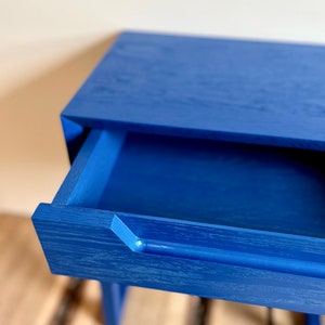 Oak Colorful Nightstand Set of 2, Handpainted Nightstand, Modern ...