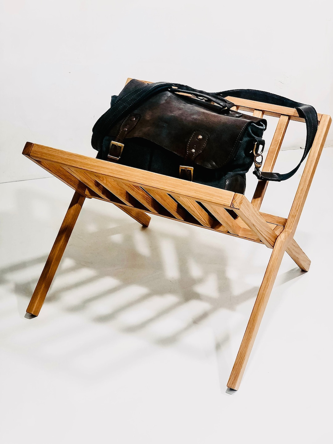 Wood Bag Stand, Bag Place, Bag Holder, Entryway Furniture - Etsy