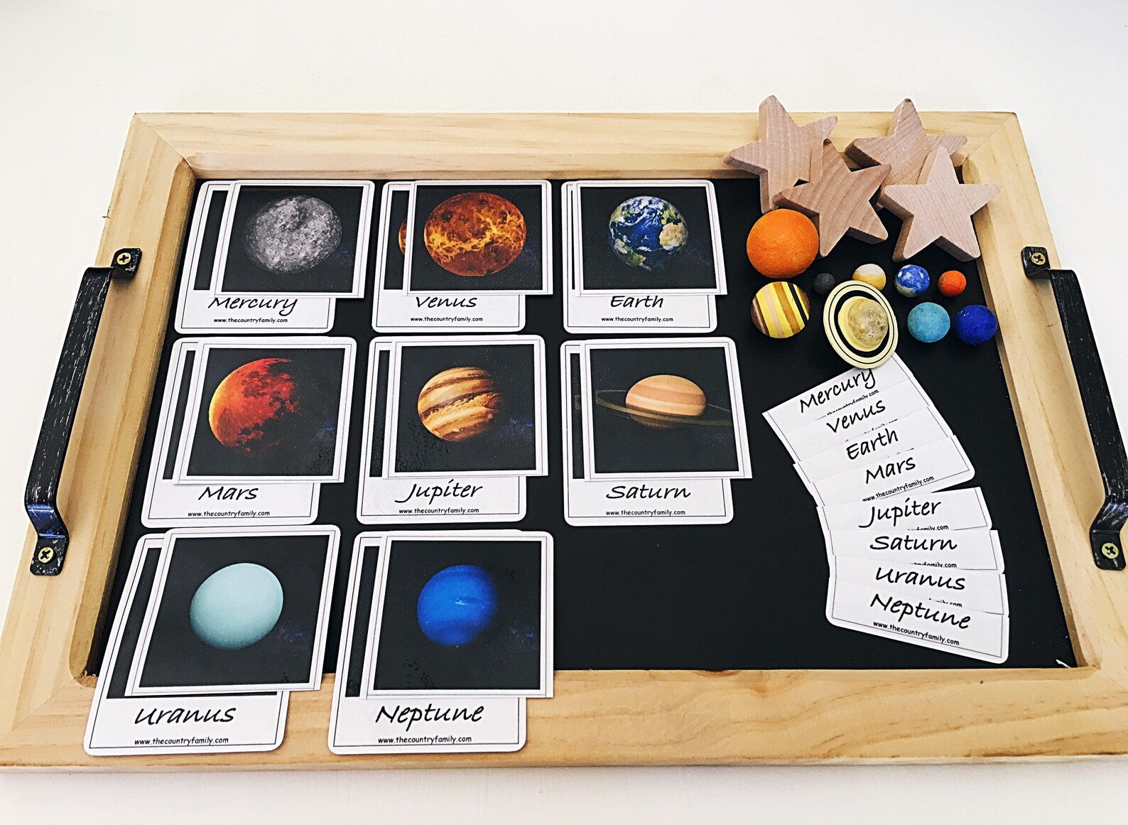 Montessori Solar System 3-Part cards Montessori Materials | Etsy