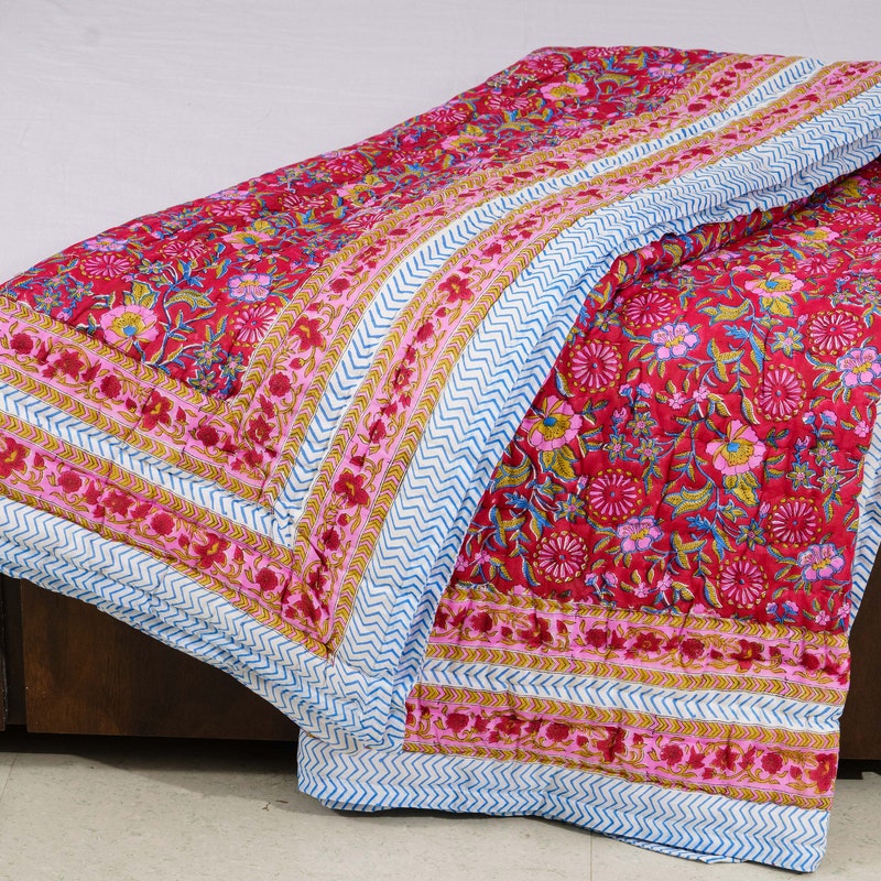 Indian Cotton Quilt - Etsy