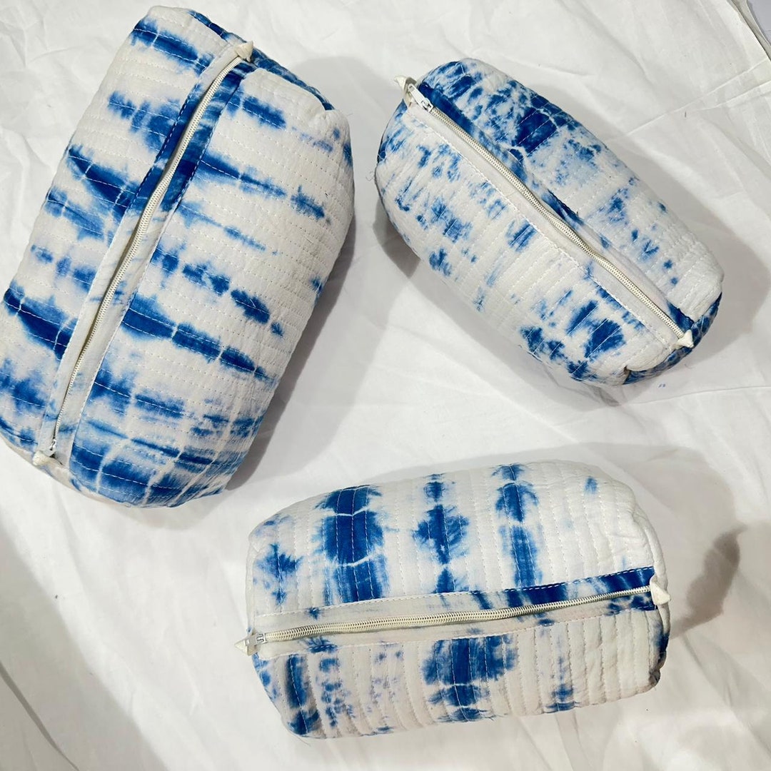3 Makeup Bag Set Cotton Toilet Bag Toiletry Bags Cosmetic - Etsy