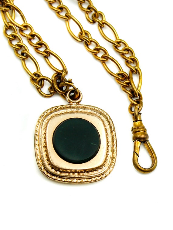 Vintage Germany Gold Filled Pocket Watch Chain 24" Gr… - Gem