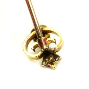 Edwardian 15ct Yellow Gold Two Seed Pearl Stick Tie Pin - Etsy