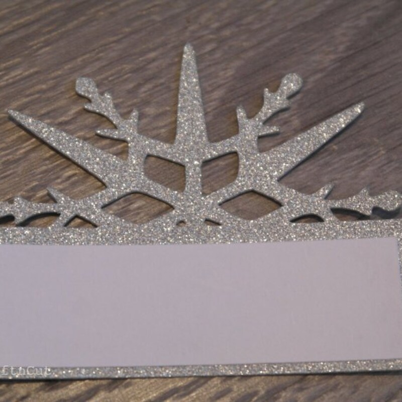 Snowflake Place Card - Etsy