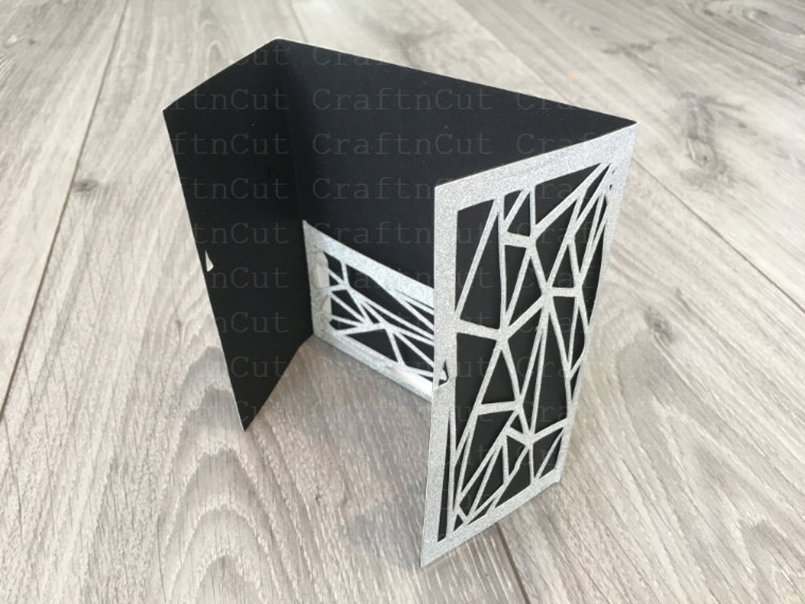 Tri Fold Triangle Invitation | Etsy