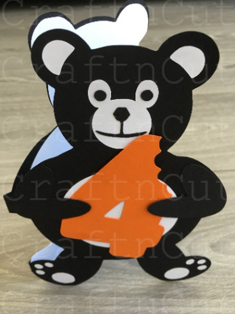 Panda Number Card SVG - Etsy
