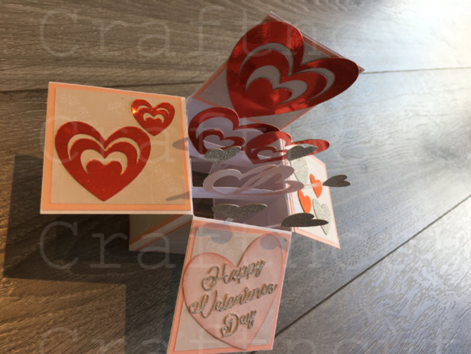 Valentines Day Box Card - Etsy UK