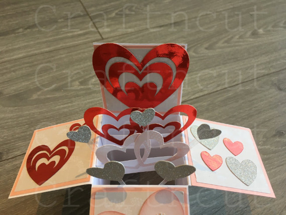 Valentines Day Box Card - Etsy UK