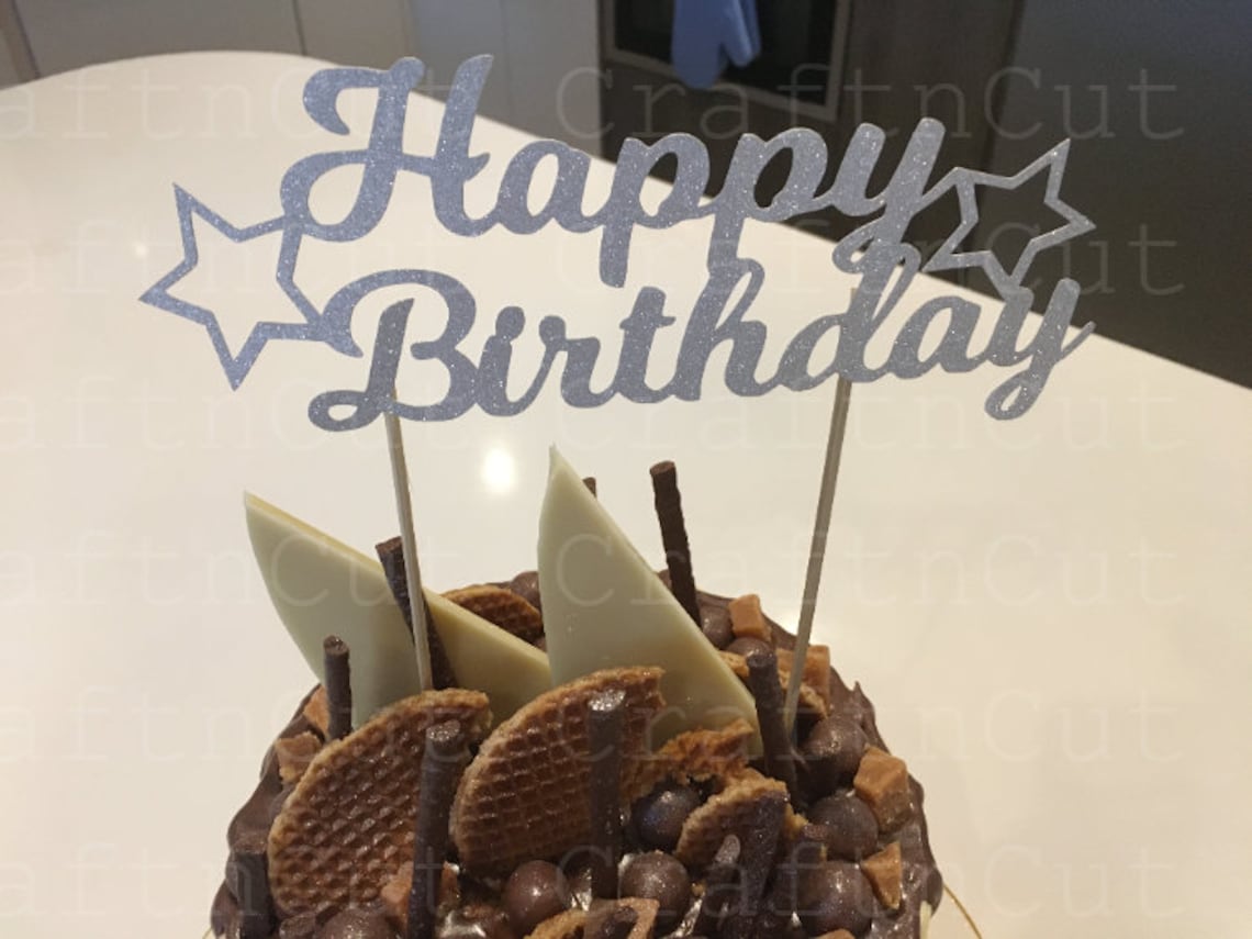 Happy Birthday Cake Sign - Etsy UK