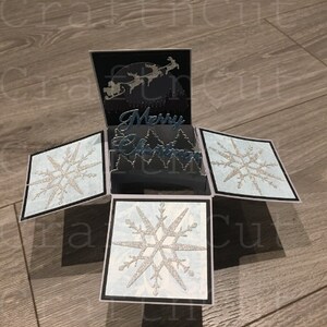 Santa Christmas Box Card - Etsy UK