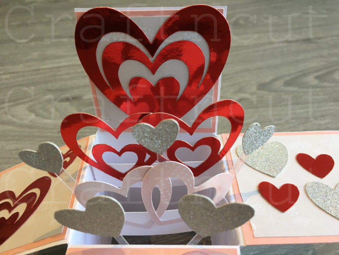 Valentines Day Box Card - Etsy UK