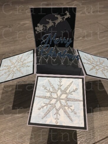 Santa Christmas Box Card | Etsy UK