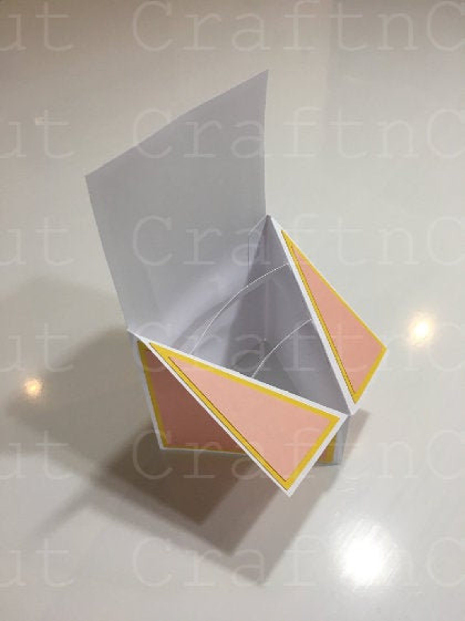 3D Triangle Card SVG - Etsy UK