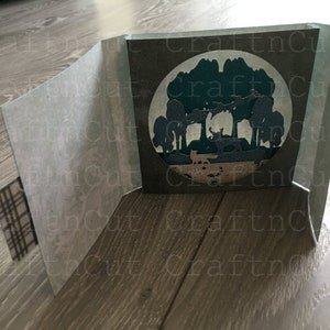 Christmas Forest 3d Card - Etsy UK