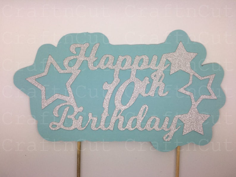 Happy 10th Birthday Sign SVG - Etsy UK