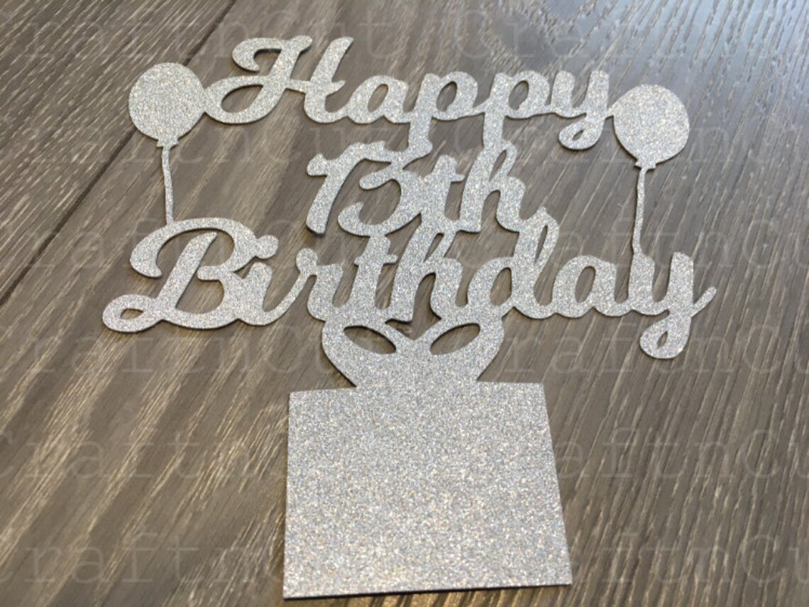 Happy 13th Birthday Sign SVG | Etsy