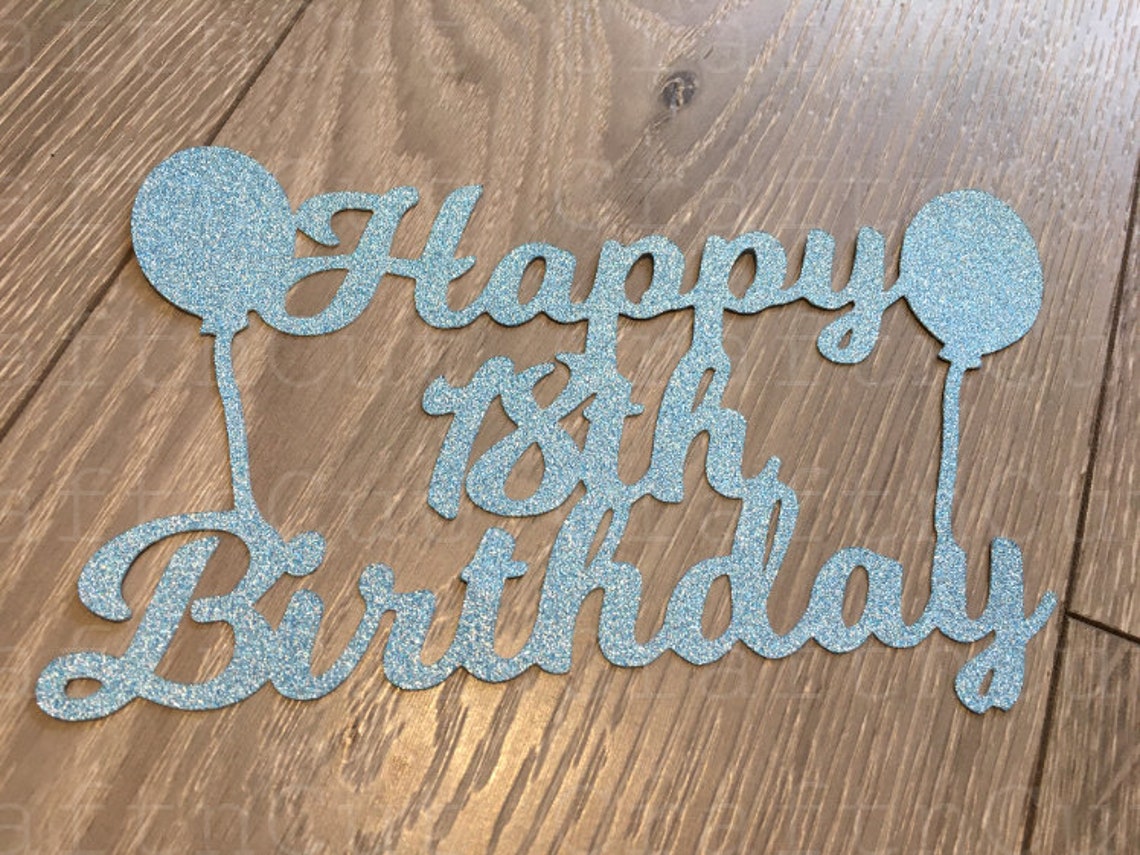 Happy 18th Birthday Sign SVG - Etsy UK