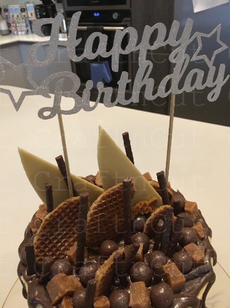 Happy Birthday Cake Sign - Etsy UK