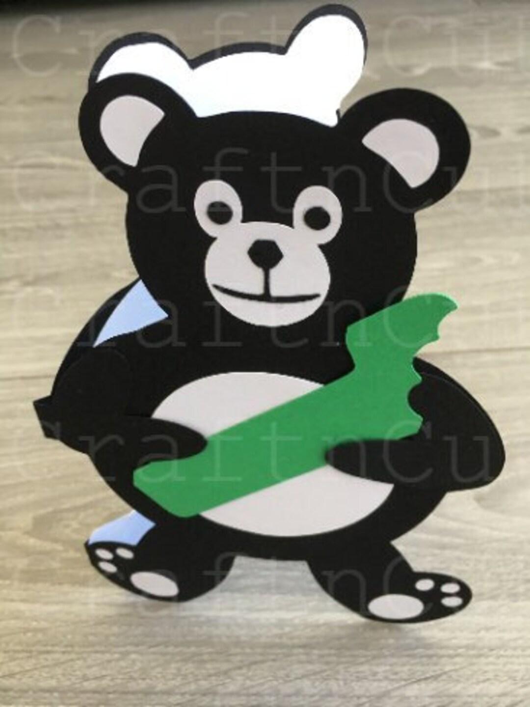 Panda Number Card SVG - Etsy