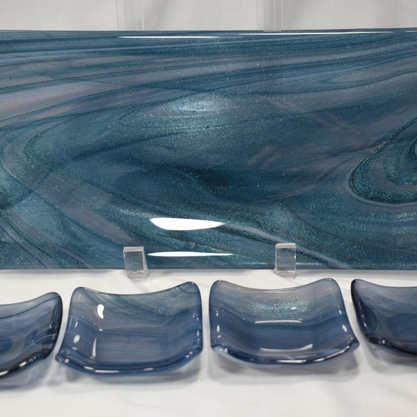 Fused Glass Sushi Plate - Etsy